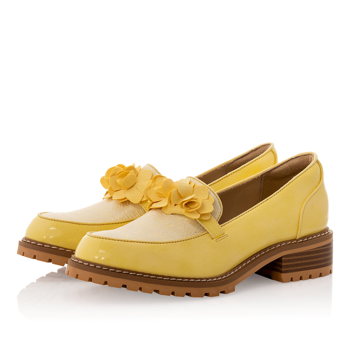 Gigi Banana Yellow Chunky Loafer by Ruby Shoo – Belle Divino