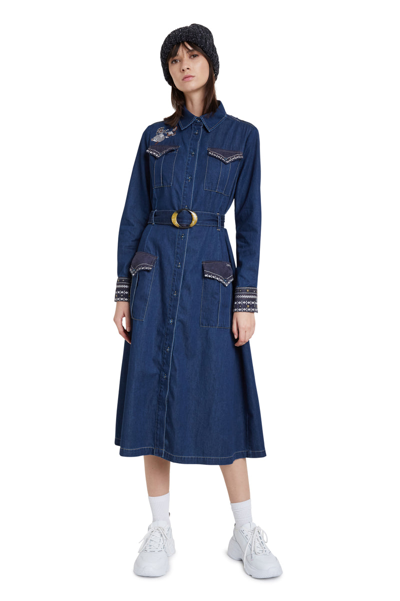 Desigual Castiel Denim Dress – Belle Divino