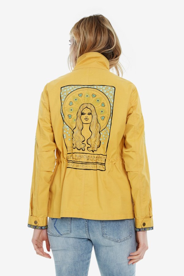 Ginebra Girl Empowerment Yellow Light Jacket Desigual Style 19SWEW28 ...