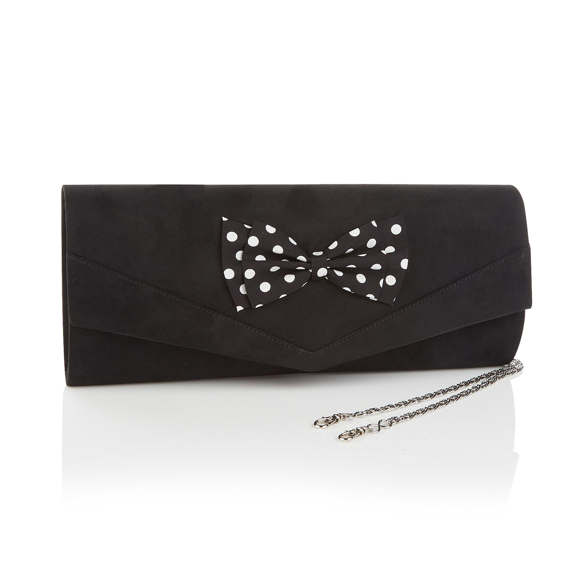 Sapporo Black Clutch Bag ( Matches Dorry ) by Ruby Shoo – Belle Divino